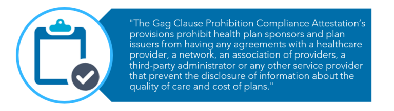 Company FAQs About the Gag Clause Prohibition Compliance Attestation